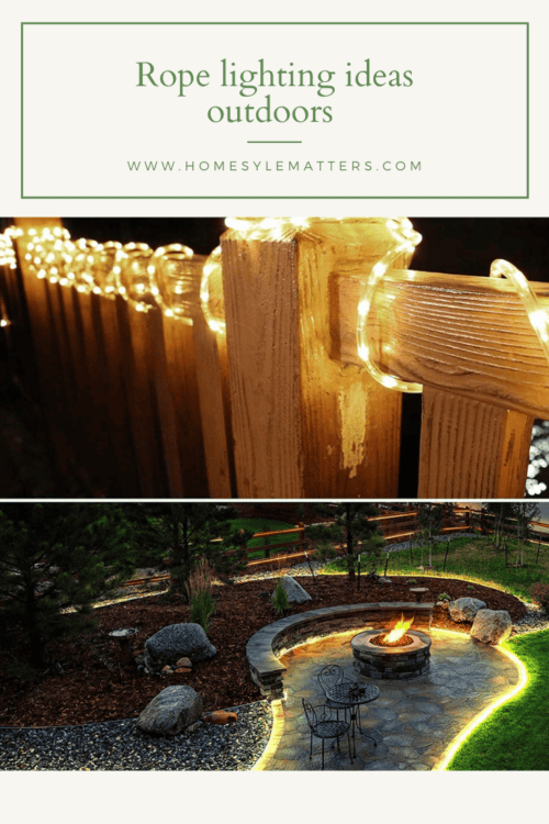 Rope lighting ideas outdoors - homestylematters.com